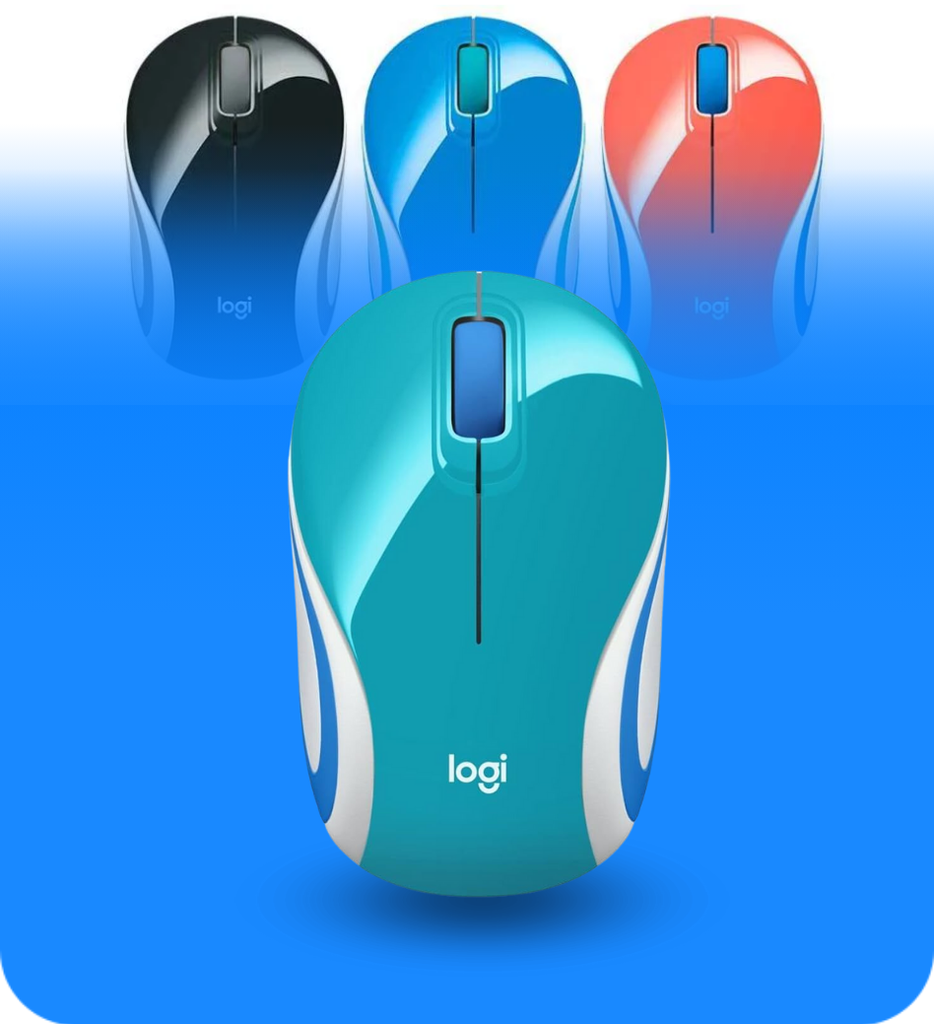 MOUSE M187 OPTICO 3 BOTONES INALAMBRICO COLOR BRIGHT TEAL LOGITECH | TERA